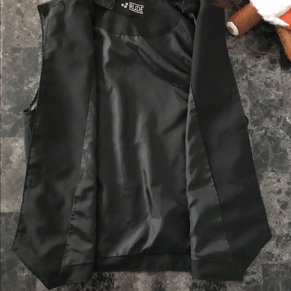 Xxx Rude | Jackets & Coats | Xxx Rude Mens Hooded Button Down Vest ...